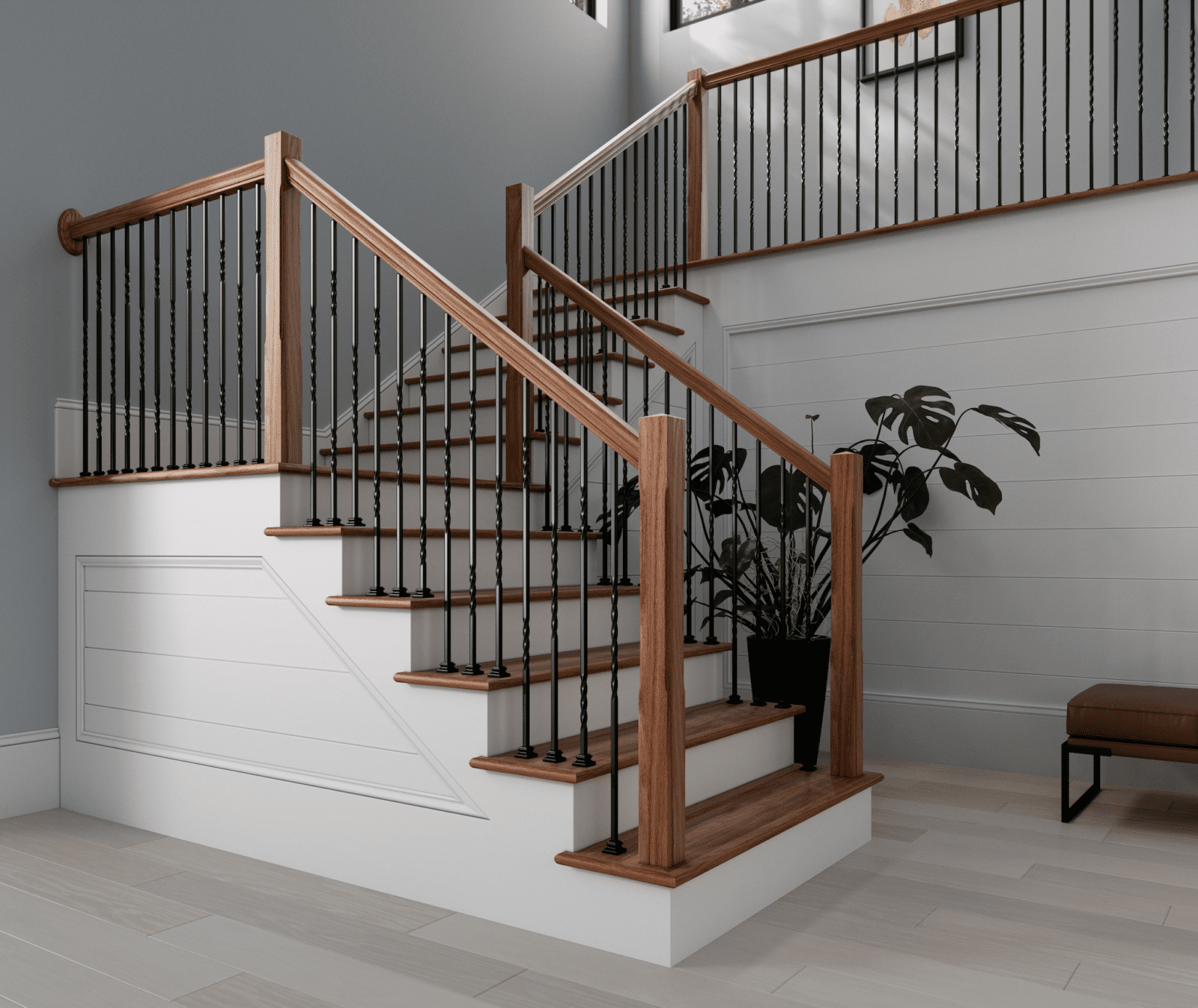 The Art of Stairway Design: Exploring Modern Iron Balusters ...
